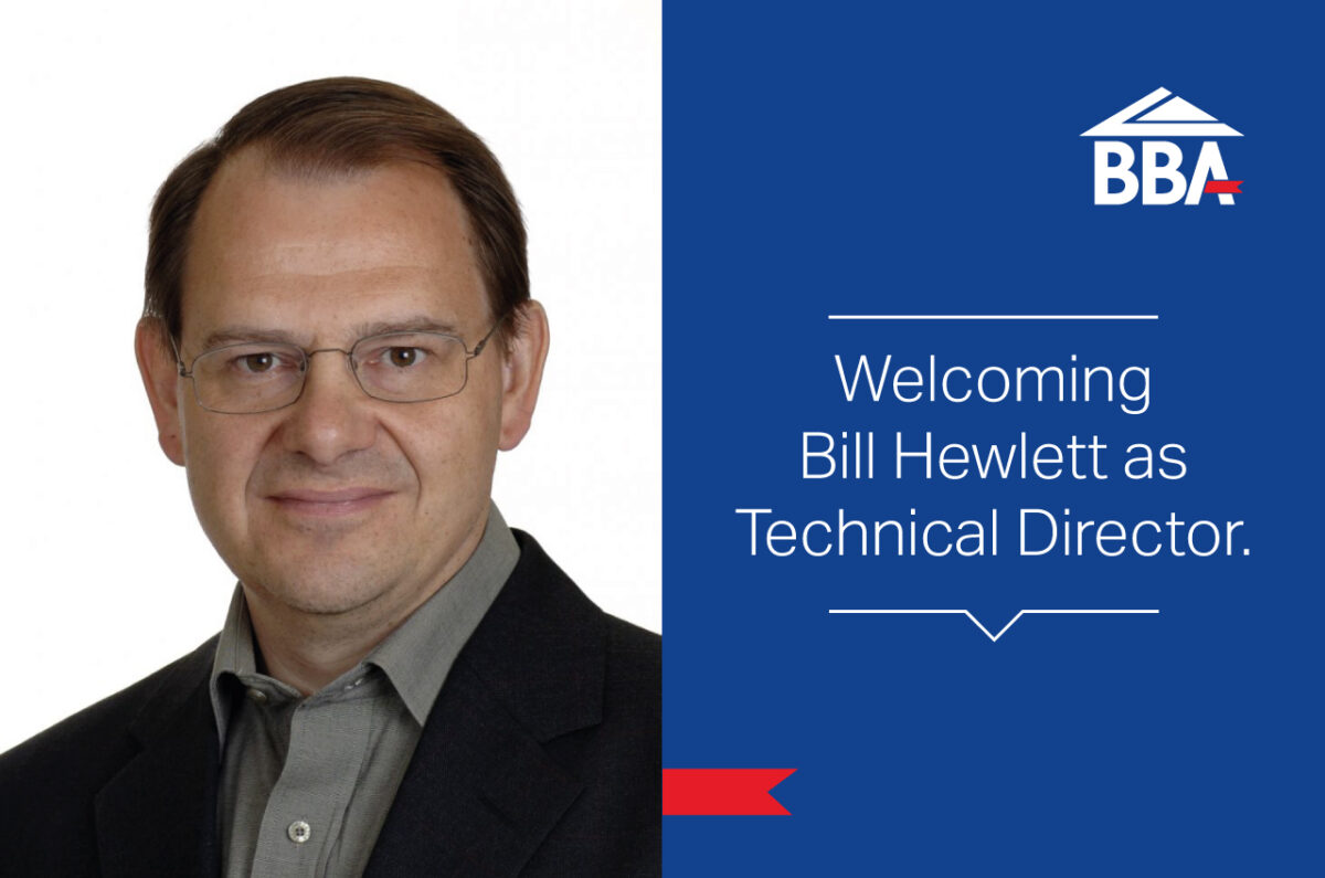 Bill Hewlett joins the BBA as Technical Director - BBA