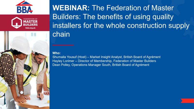 THE FEDERATION OF MASTER BUILDERS: HOW USING QUALITY INSTALLERS ...